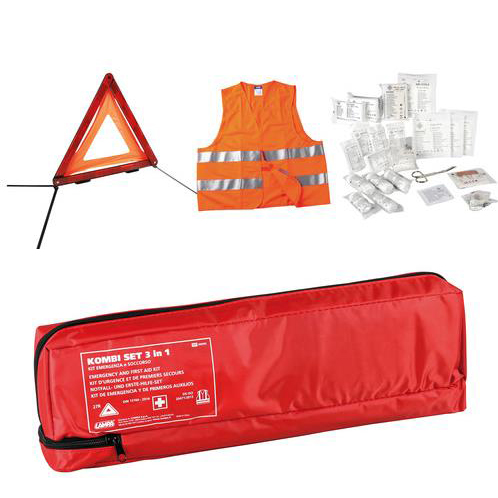 Combi set 3 in 1 - Safety and first aid kit | Winparts.ie - Warning ...