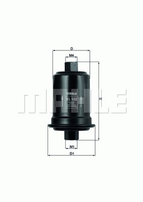 Fuel filter KL 522 Mahle | Winparts.eu - Fuel filter