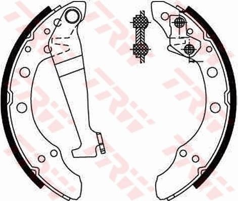 Brake Shoe Set GS8092 TRW | Winparts.ie - Brake shoe kit