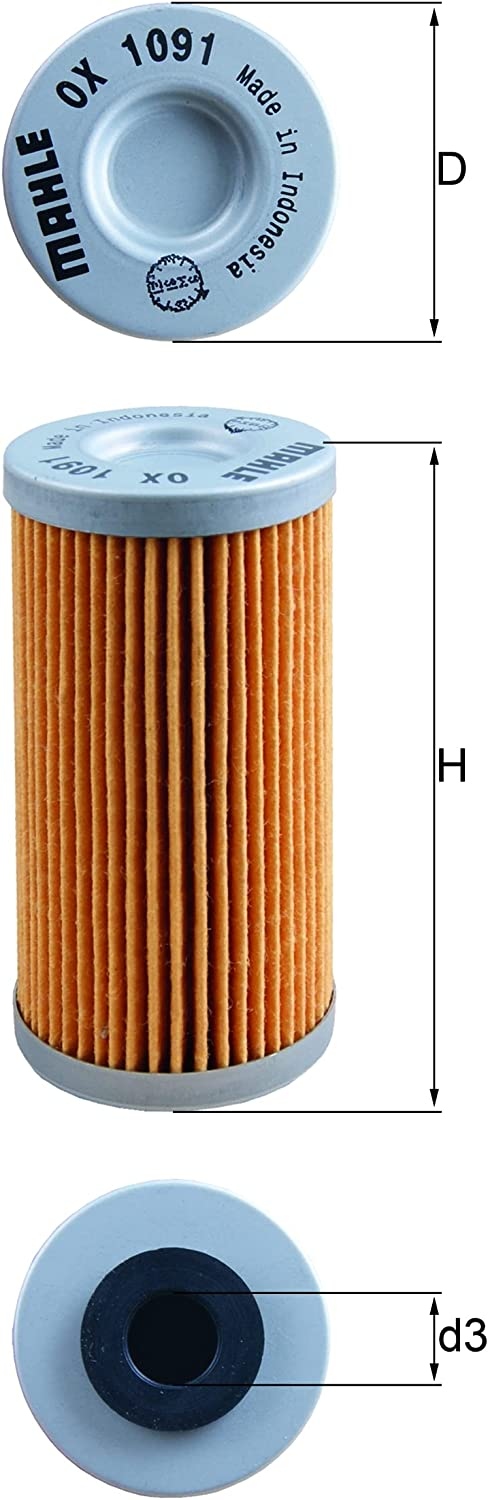 Oljefilter OX 1091 Mahle | Winparts.se - Oljefilter