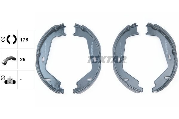 Brake shoe set, parking brake | Winparts.eu - Parking brake shoe kit