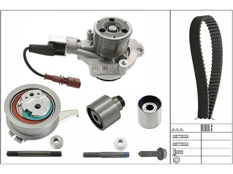 Water Pump & Timing Belt Set 530065030 Ina | Winparts.co.uk - Timing belt