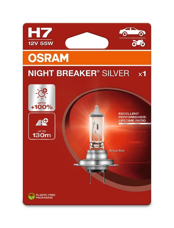 Osram Night Breaker Silver 12V H7 | Winparts.ie - Car bulbs