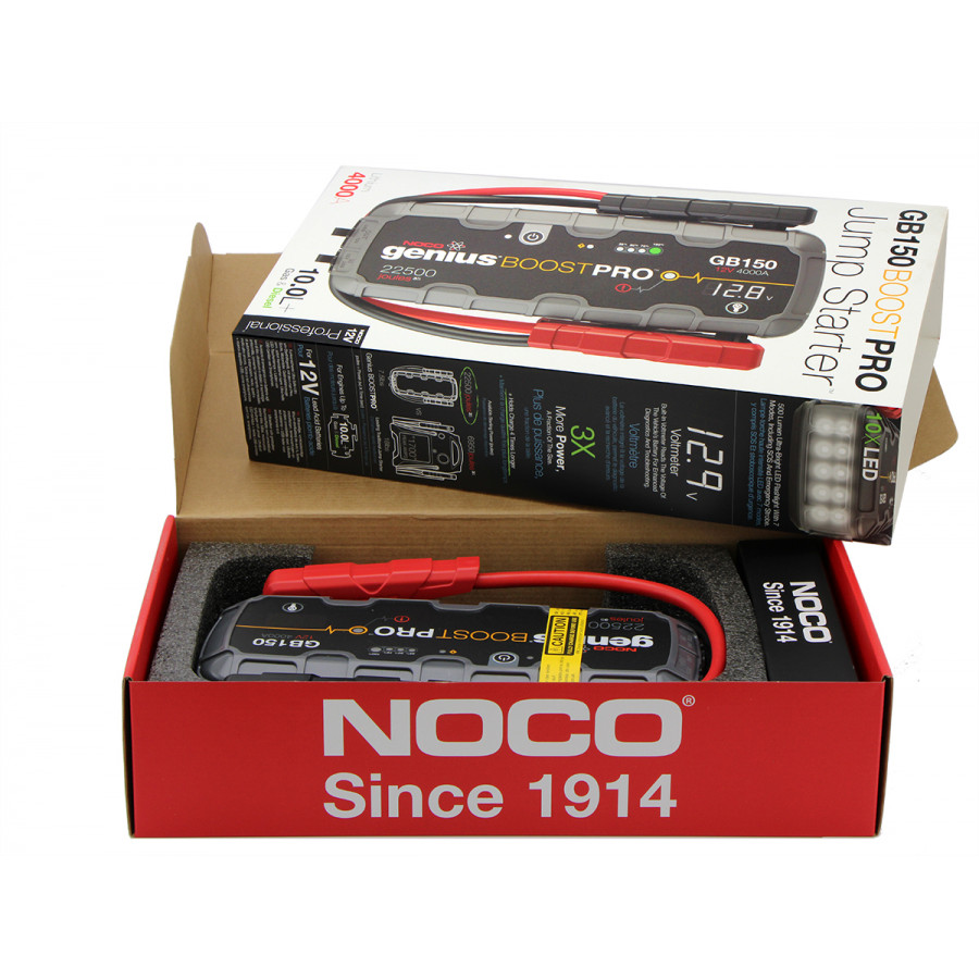 Noco Genius Battery Booster GB150 12V 3000A | Winparts.se - Startboosters