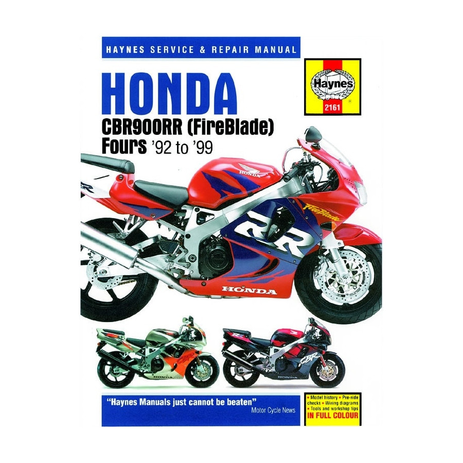 Honda CBR900RR FireBlade (92 - 99) | Winparts.se - Verkstadshandböcker ...