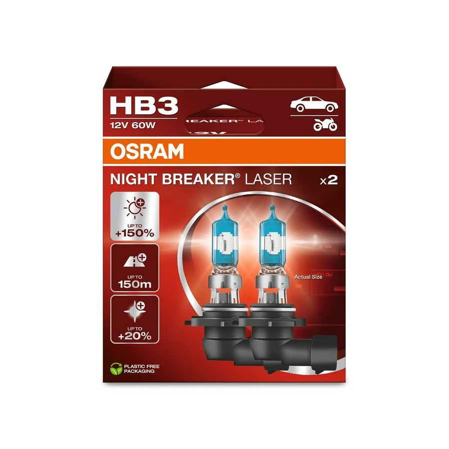Osram Night Breaker Laser - HB3 - set 2 stuks | Winparts.nl - Autolampen