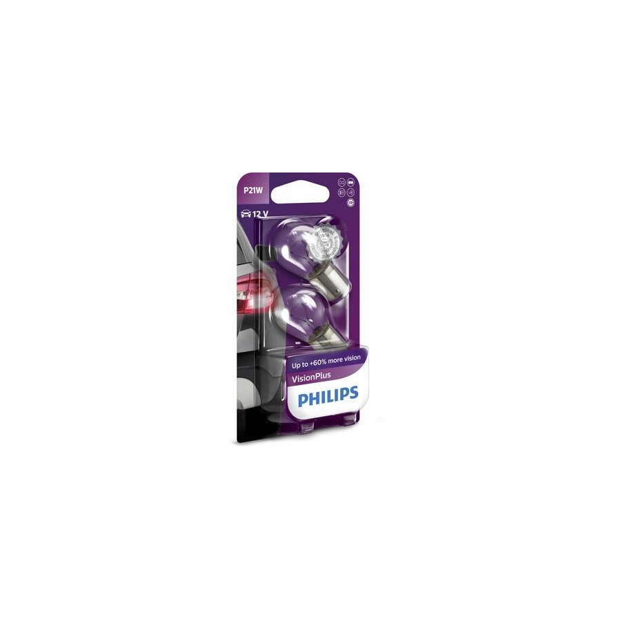 Philips 12498VPB2 BA15s P21W VisionPlus 5W 12V - 2 stuks | Winparts.nl ...