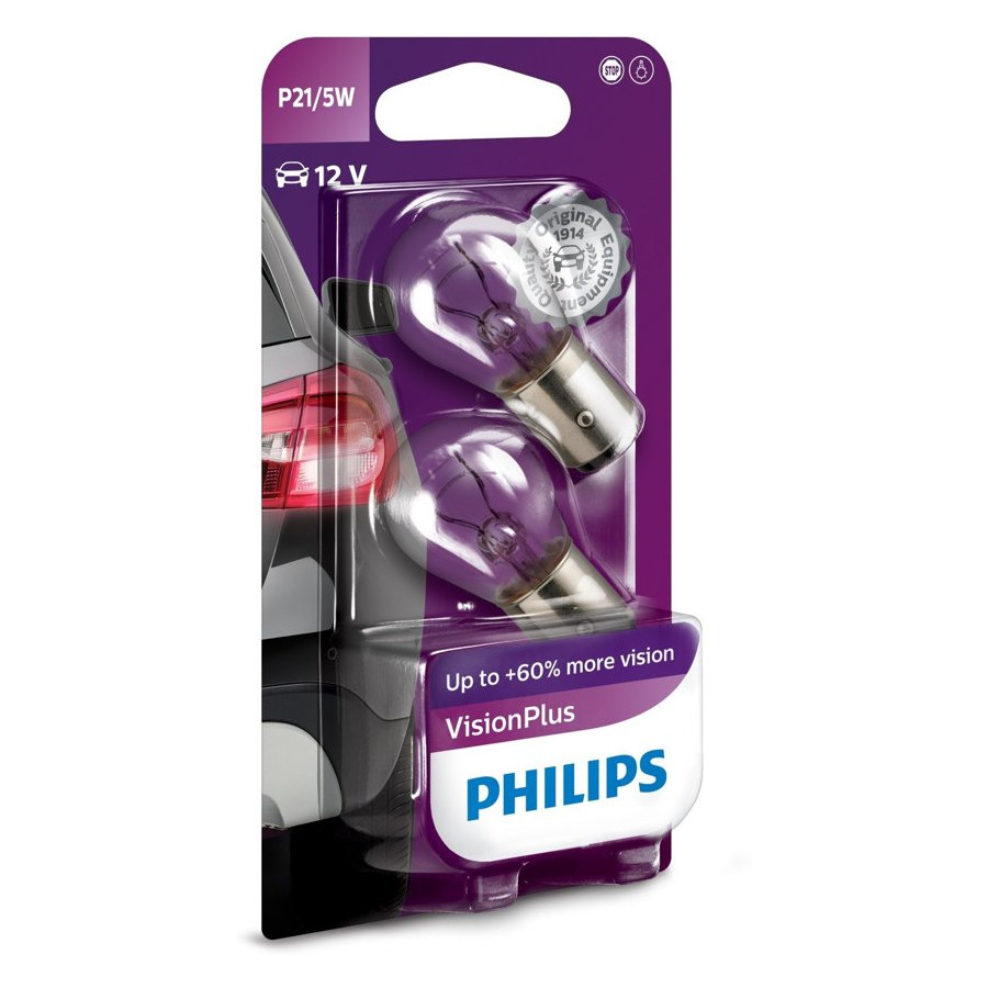 Philips VisionPlus- P21/5W | Winparts.nl - Autolampen