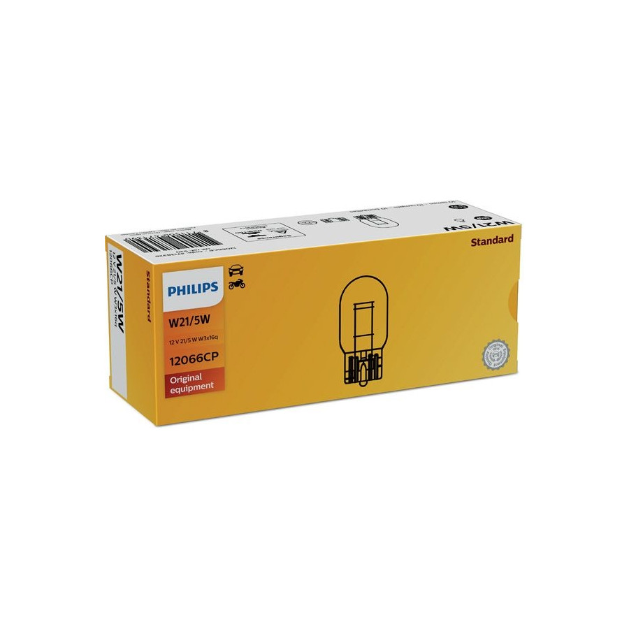 Philips W21/5W, rem- / achterlicht, 12V 21/5W, W3x16q voor o.a. ABARTH ...