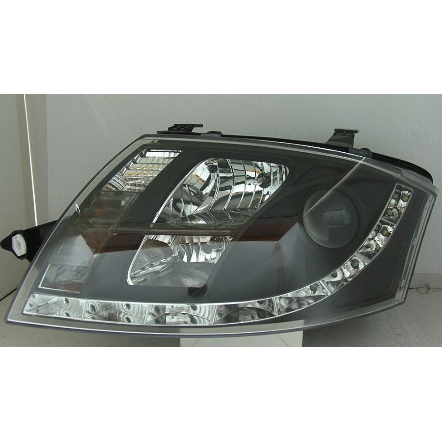 Set koplampen DRL-Look passend voor Audi TT 8N 1999-2005 - Zwart voor o ...