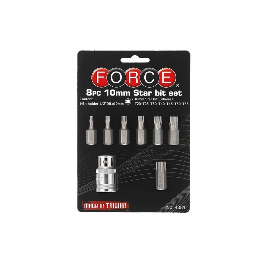 Force Bit set Torx 8 delig | Winparts.nl - Bitsets
