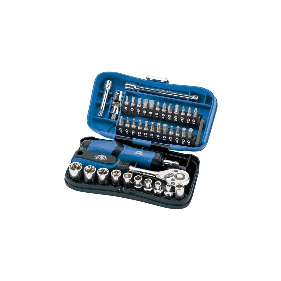 Draper 1/4'' Ratel, dop en bitset 39dlg | Winparts.nl - Doppensets