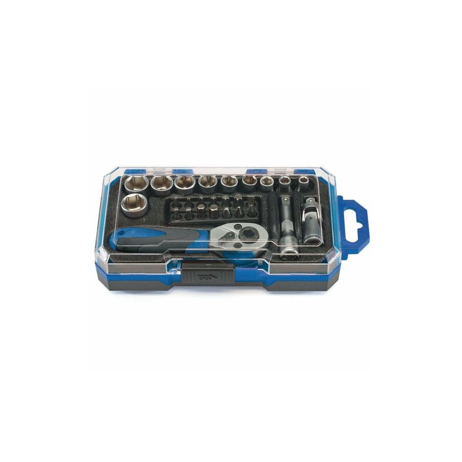 Draper 1/4" Ratel en doppenset 27dlg | Winparts.nl - Doppensets