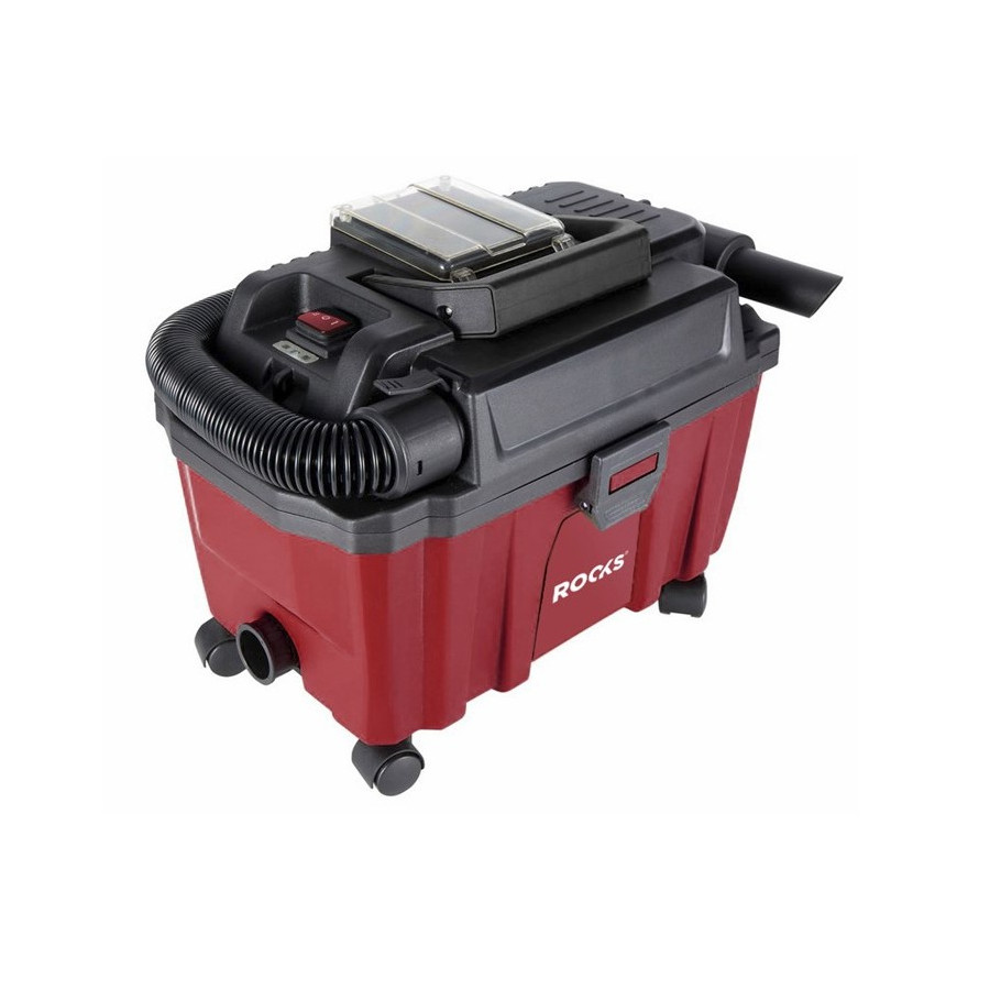 Rooks Draagbare stofzuiger 20V AQ-One droog en nat 200W 10L (incl. 4 ...