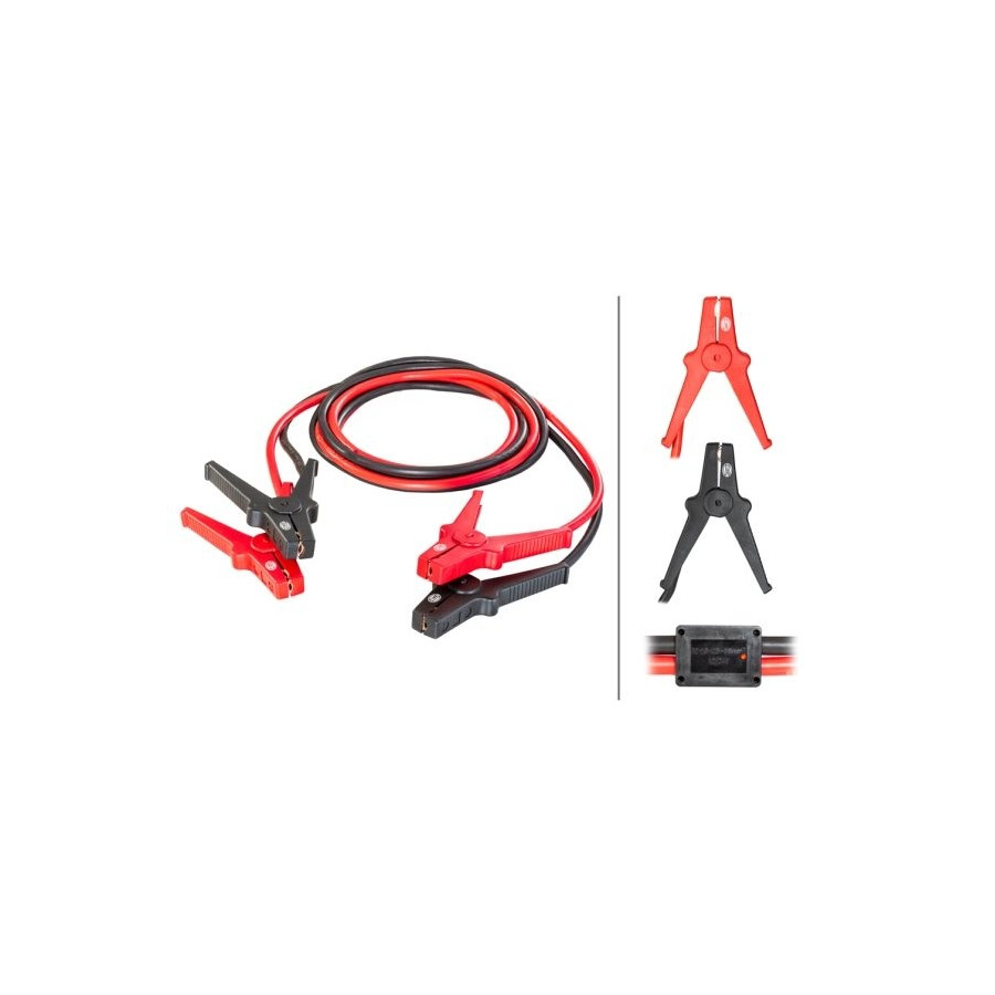 Hella Startkabels 350A, gezekerd | Winparts.be - Startkabels