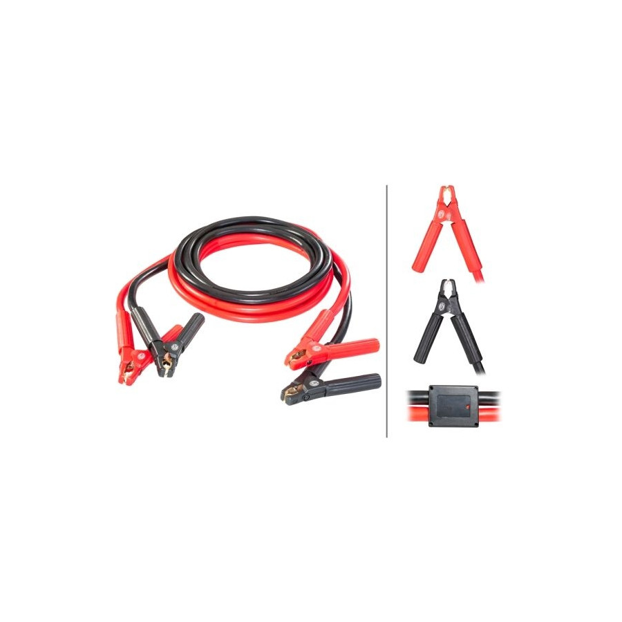 Hella Startkabels 750A, gezekerd | Winparts.be - Startkabels