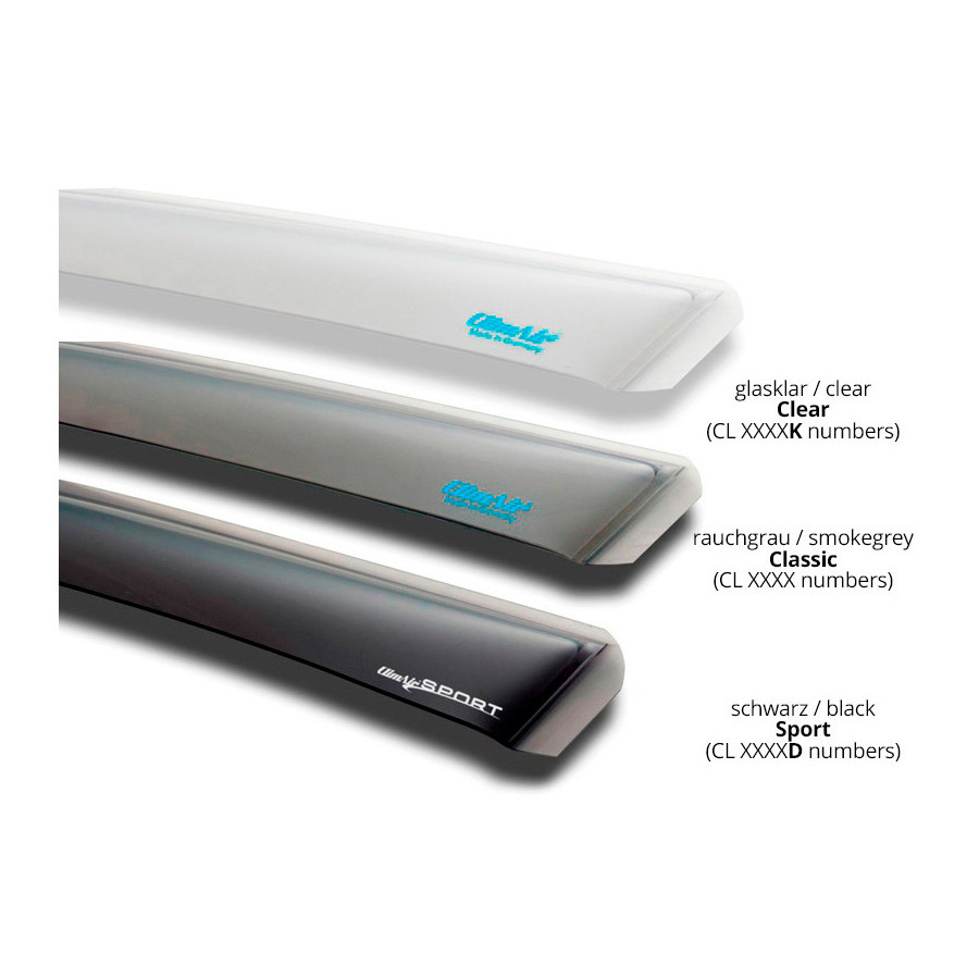 ClimAir Side Wind Deflectors Master Clear BMW X2 (U10) 2023- incl. iX2 ...